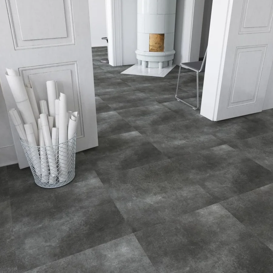 Panele Winylowe LVT Beton ciemny WMT-10 Klasa 33 4 mm- Podłogi Drzwi